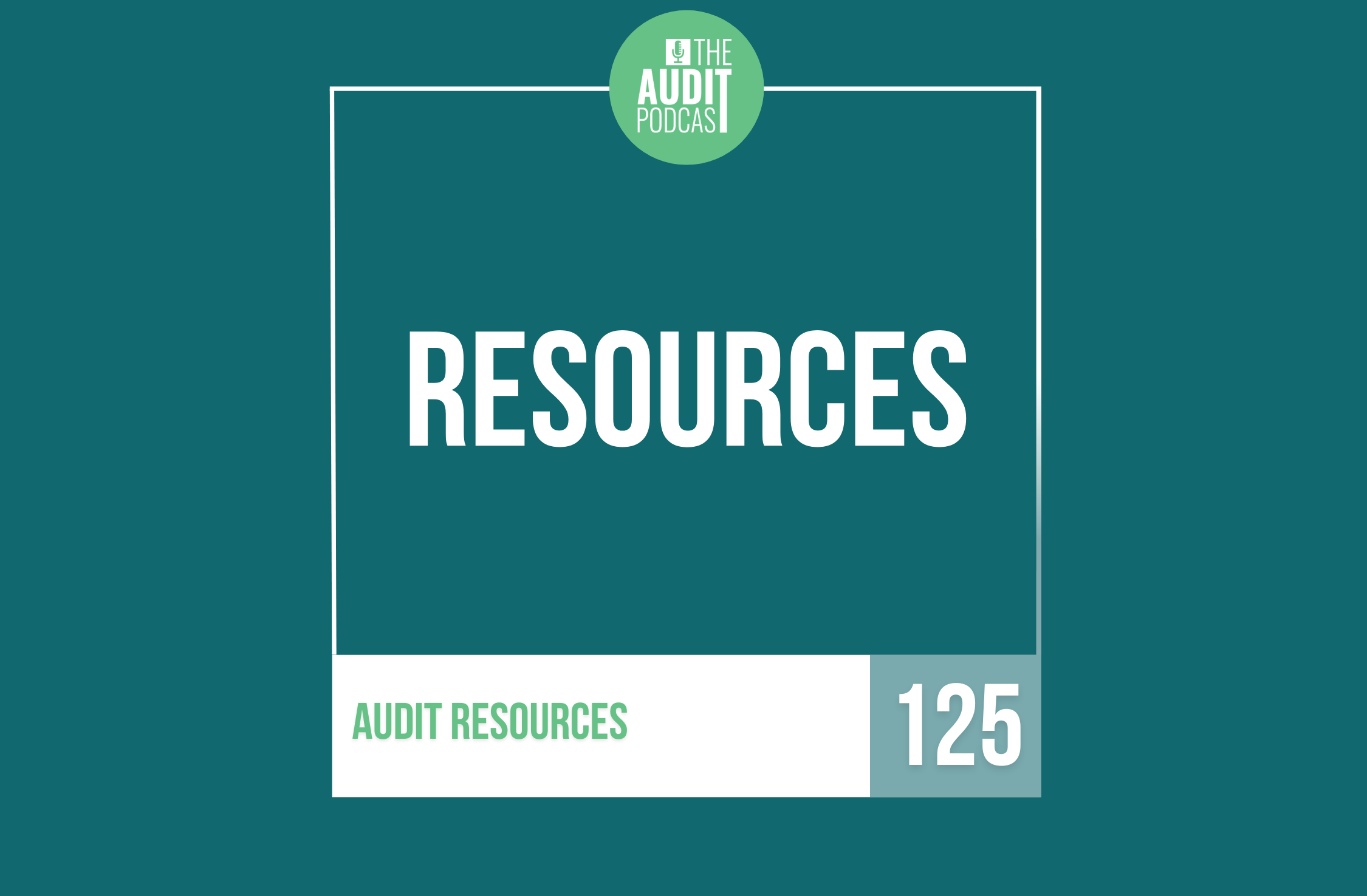 Ep 125: Audit Resources - The Audit Podcast